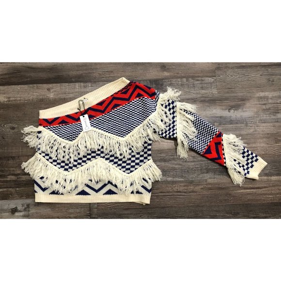 Daphne Lo | Sweaters | Daphne Lo Womens Large One Shoulder Boho Top ...